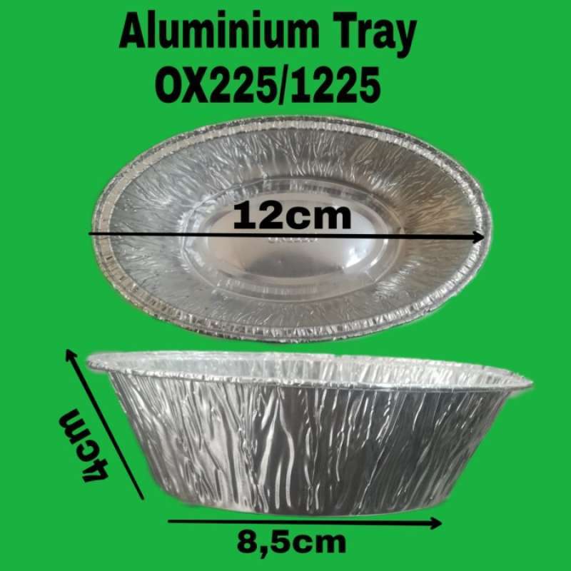 Jual Gratis Ongkir Aluminium Tray Ox-1225/ Aluminium Ox-1225 Oval Tanpa ...
