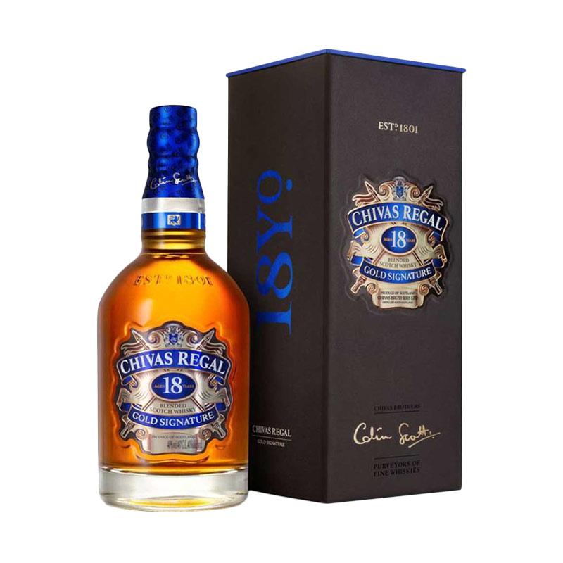 Jual Chivas Brothers Chivas Regal 18YO Blended Scotch Whisky [1.0 L] di ...