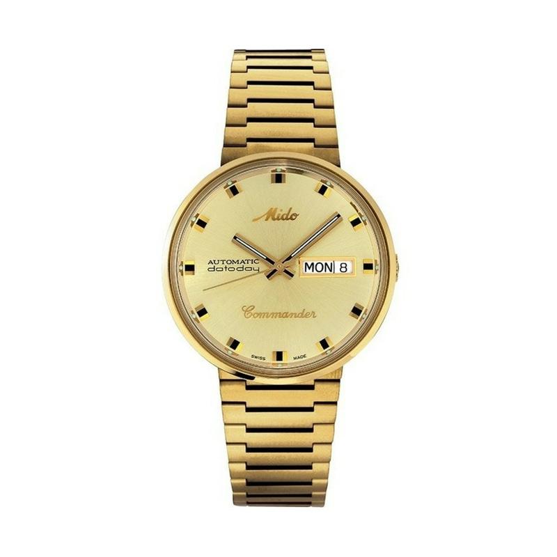 Promo Mido Commander 1959 Jam Tangan Pria - Gold [M8429.3.22.23] Diskon ...