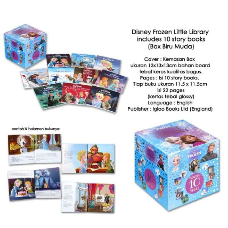 Jual My Little Library Disney Frozen Includes 10 Story Books Di Seller ...