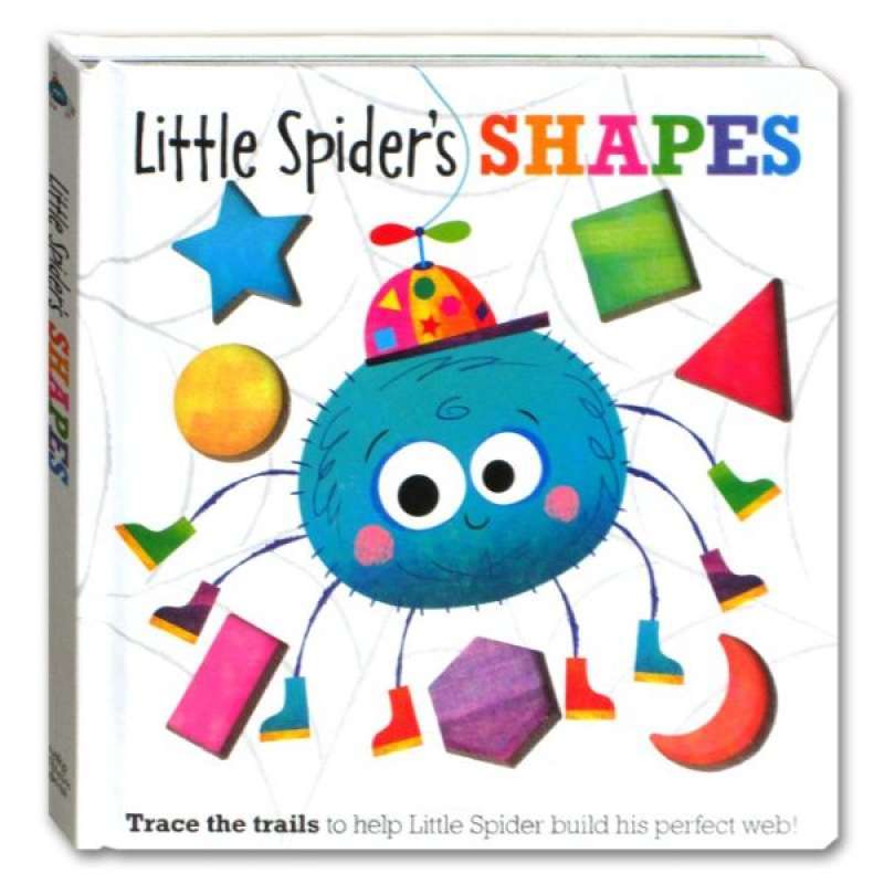 Jual Little Spider's Shapes Board Book (Trace the trails to help little ...