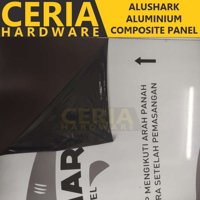 Jual Alushark Acp 3mm Aluminium Composite Panel 1 Sisi Warna Brunette ...