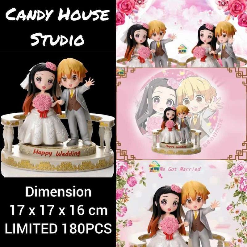 Jual Candy House Studio Nezuko & Zenitsu Wedding Resin-pre Order Di ...