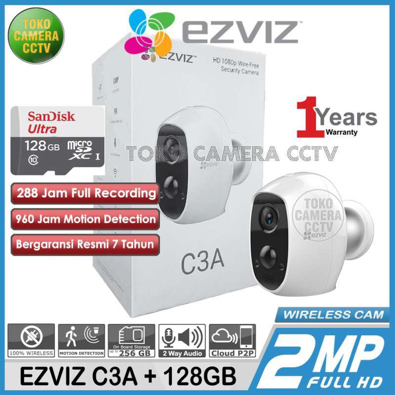 Jual CCTV WIFI KAMERA IP CAMERA EZVIZ C3A CCTV WIRELESS TANPA KABEL ...
