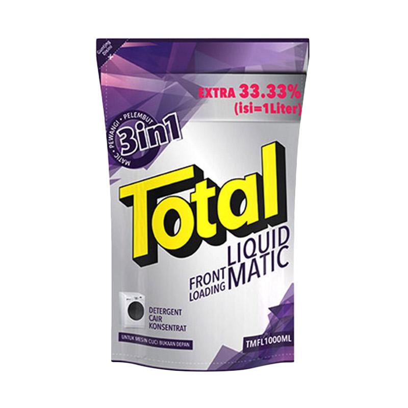 Jual Total Detergent Matic Front Loading Liquid Detergent Pouch [1000 ...