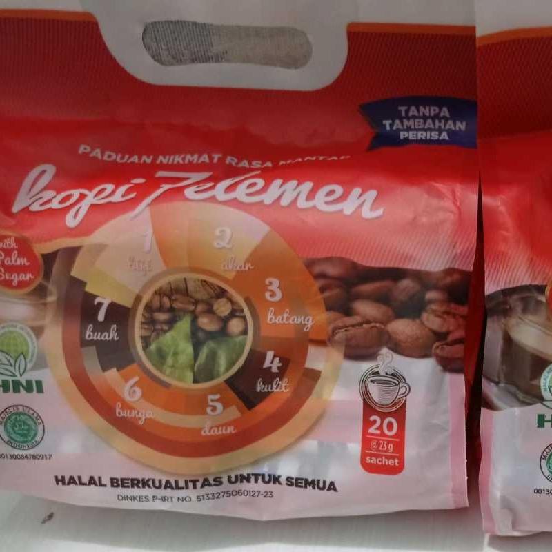 Jual Kopi 7 Elemen Herbal HNI Kopi Sehat isi 20 sachet di Seller ...