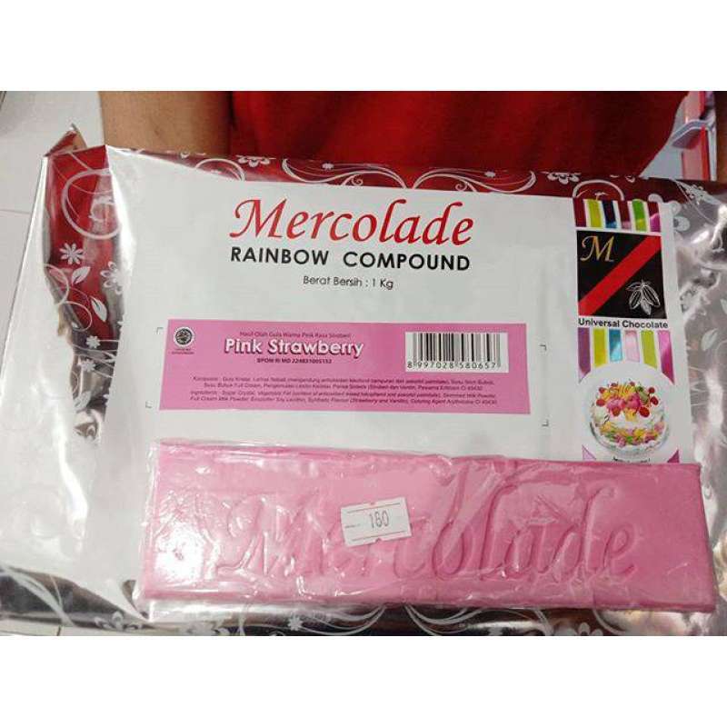 Jual MERCOLADE RAINBOW PINK STRAWBERRY - 1kg di Seller ...