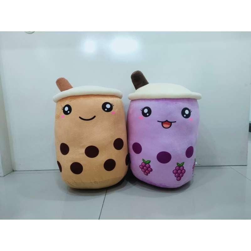 Promo BONEKA BOBA MILK TEA BROWN SUGAR JUMBO GIANT BANTAL EMPUK Diskon ...