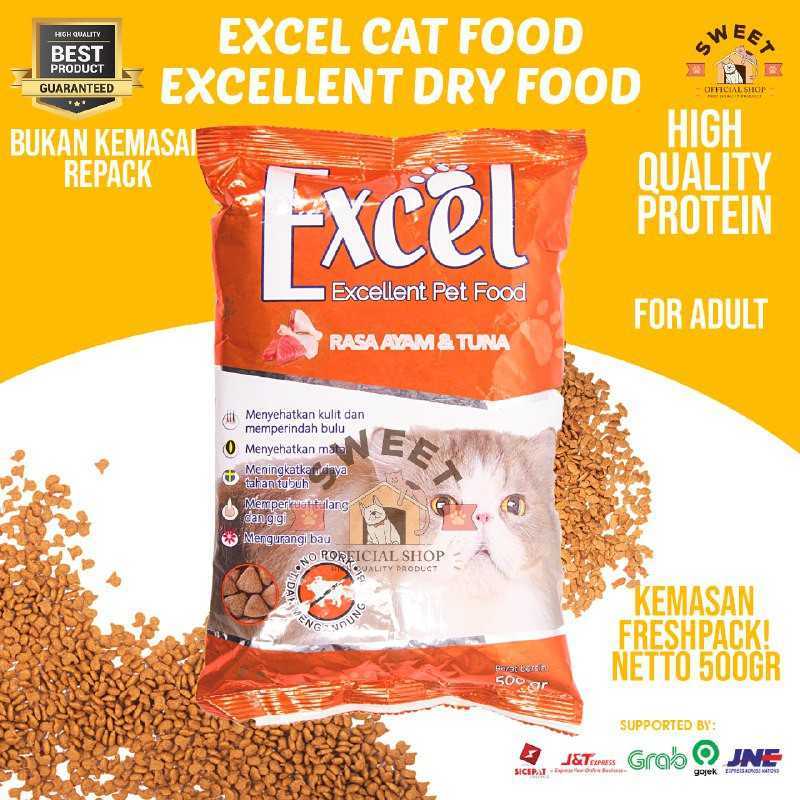 Promo EXCEL EXCELLENT DRY CAT FOOD - EXCEL MAKANAN KUCING KERING 500 ...