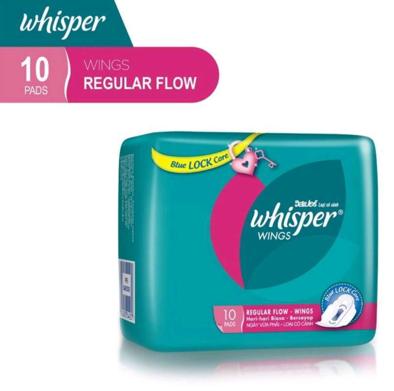 Jual Whisper Regular Flow Wings Pembalut [10s] di Seller DharrentMart ...