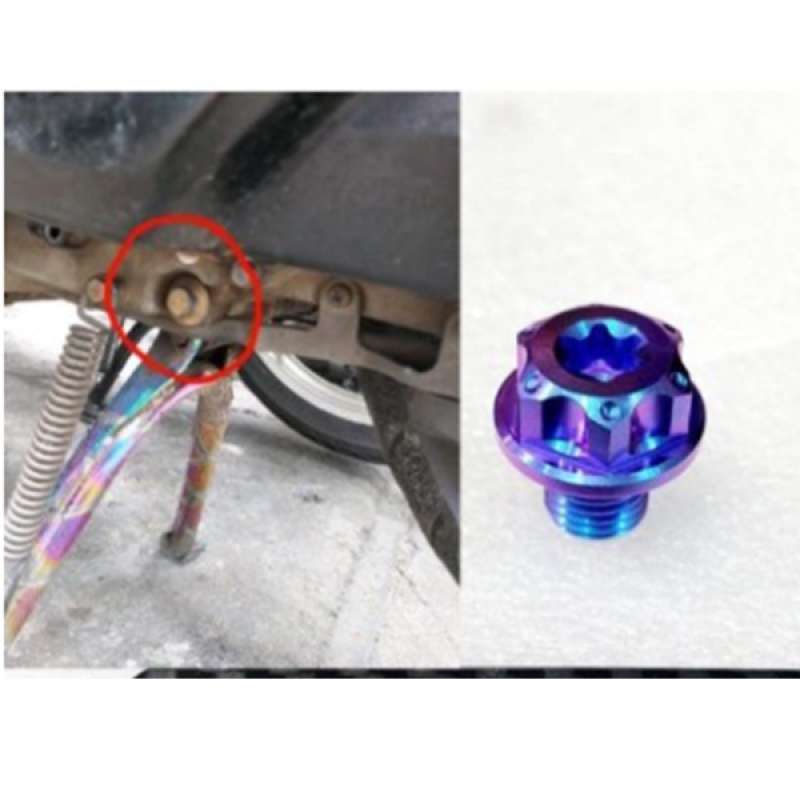 Promo Baut pembuangan oli titanium mio nouvo vario 150 PCX ADV nmax ...