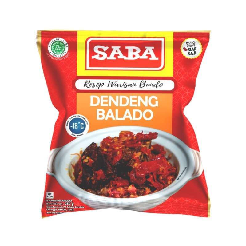Jual SABA Dendeng Balado Frozen 350 g di Seller Saba Official Store ...