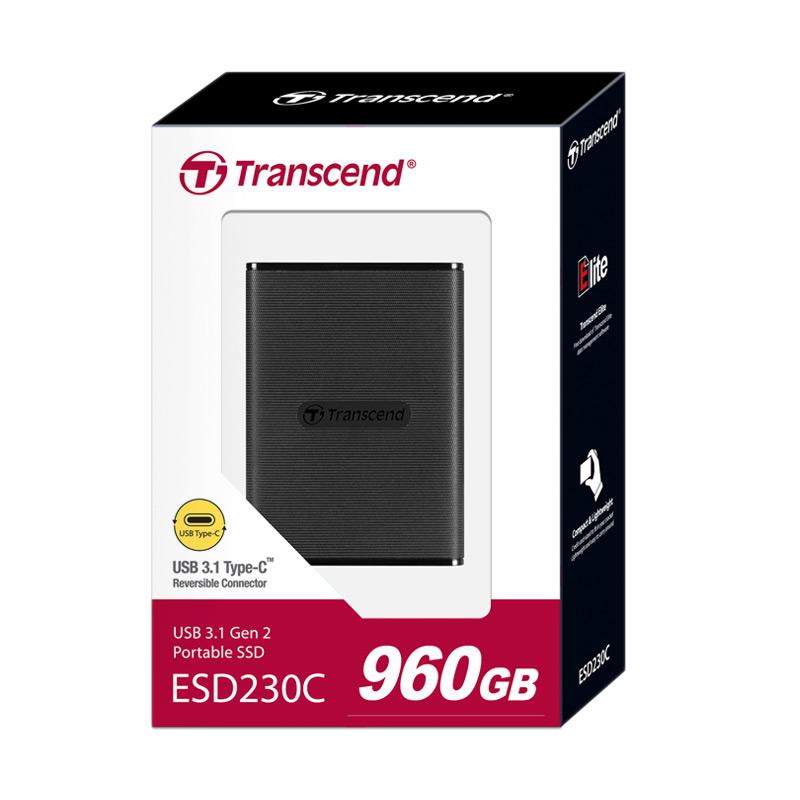 Jual Transcend ESD230C Portable External SSD [960 GB/ USB 3.1 Type C ...