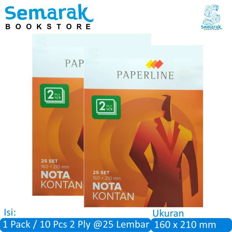 Promo Paperline Nota Kontan Besar 1 Ply/2 Ply/3 Ply NCR 160x210mm [1 ...