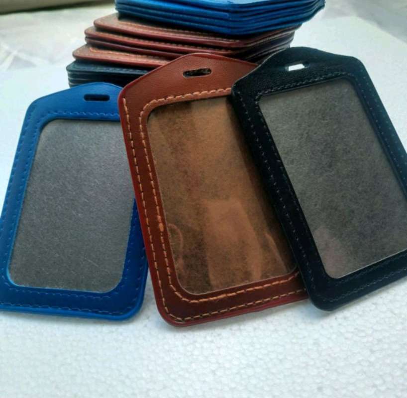 Promo Card Holder Kulit Tempat Id Card Frame Name Tag Diskon 17% Di ...