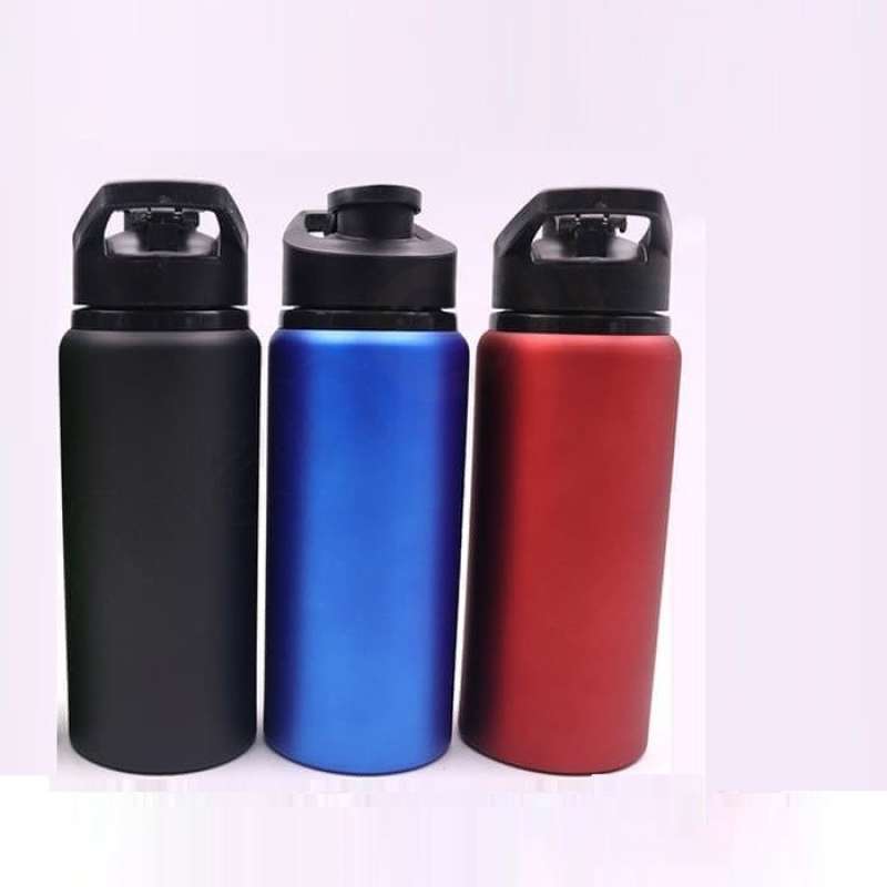 Promo Botol Ace 650ml / Tumbler Sport Alumunium Single Wall Promosi Custom - Hitam Diskon 5% di ...