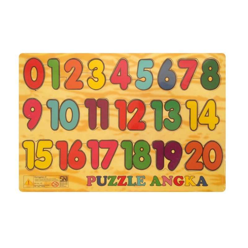 Promo Puzzle Angka Kayu 1 - 20 Bilangan Number Berhitung Math ...