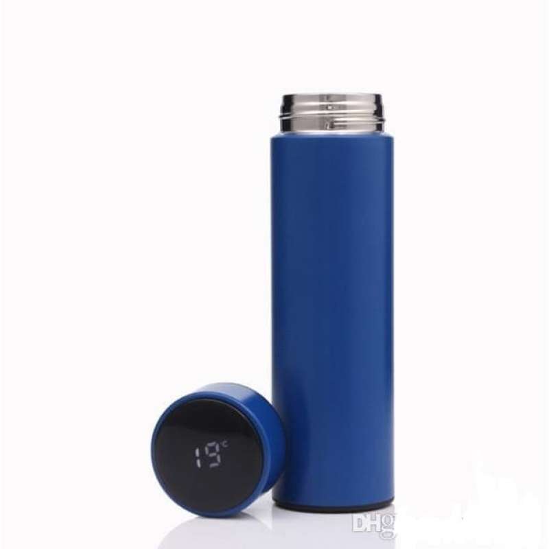 Jual BIRU Termos LED Temperatur Suhu Botol Vacuum Tumbler Termometer ...