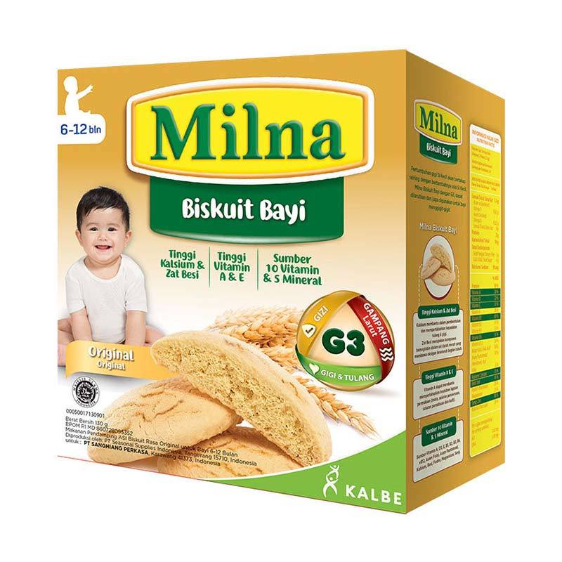 Promo Milna Biskuit Bayi Original [6-12 Bulan/ 130 g] Diskon 22% di ...