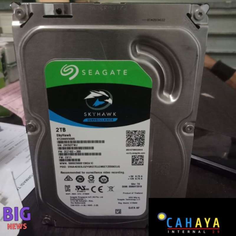 Jual BARU HARDISK INTERNAL 2TB SEAGATE SKYHAWK-HDD 3.5 INCHI COCOK UNT AD3 di Seller Nawa khaira ...