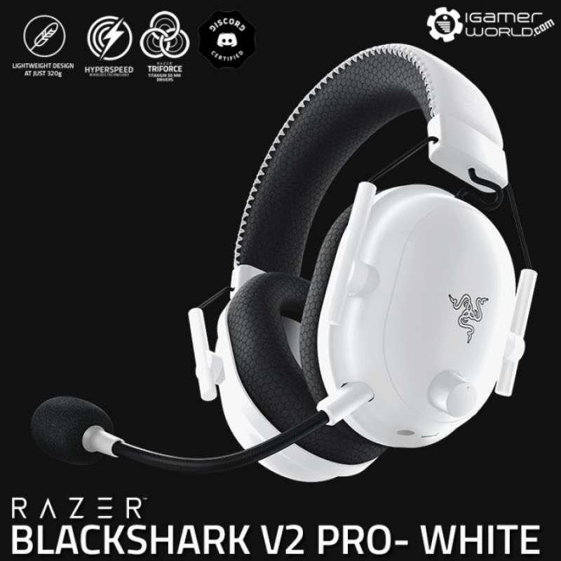 Jual Razer BlackShark V2 Pro White Hyperspeed Wireless Gaming Headset ...