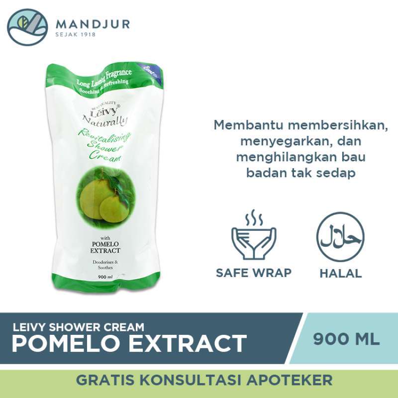 Jual Leivy Shower Cream Pomelo Extract Refill 900 mL - Sabun Mandi ...