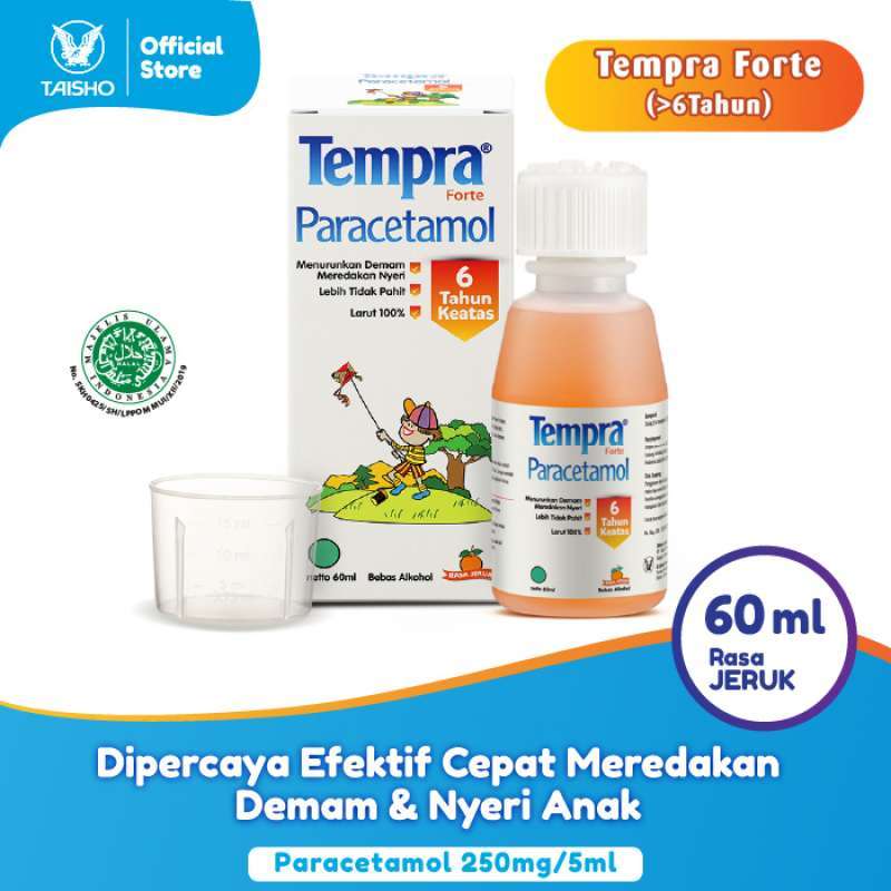 Jual Tempra Forte Paracetamol Anak Rasa Jeruk 60ml di Seller Taisho ...