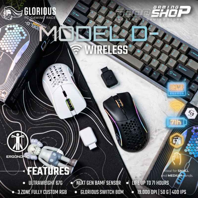 Jual Glorious Model D- (Minus) Ergonomic 2.4GHZ Wireless - Gaming Mouse ...
