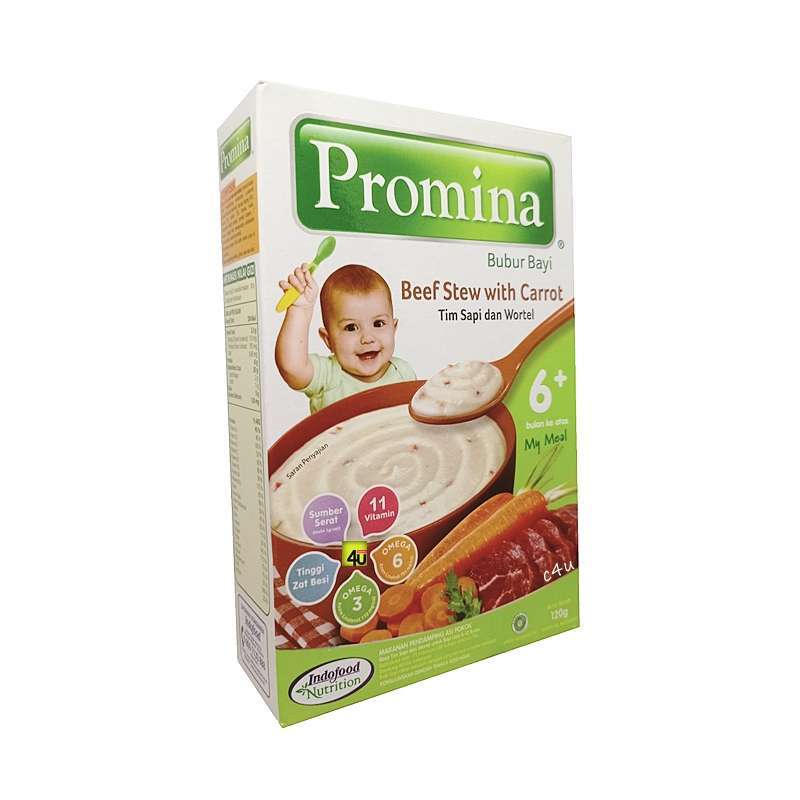 Jual PROMINA Bubur Bayi 6 plus - 120gr BOX - BEEF STEW CARROT di Seller ...