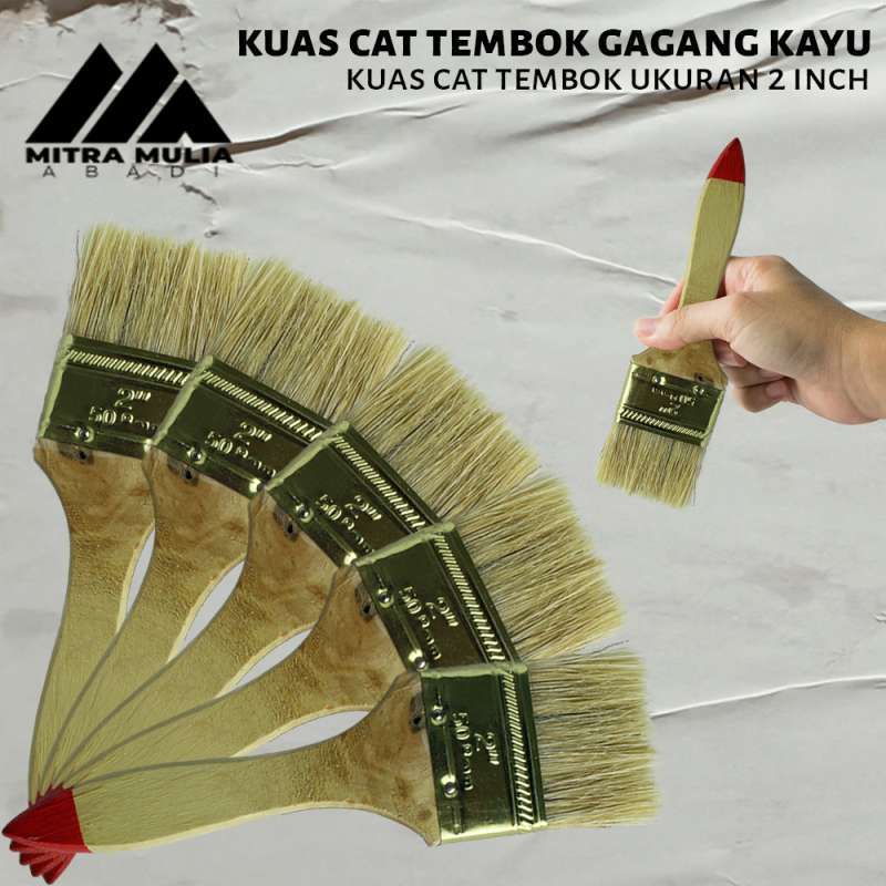 Jual Kuas / Koas Cat Tembok Ukuran 2 2inch | kuas cat tembok bulu halus ...