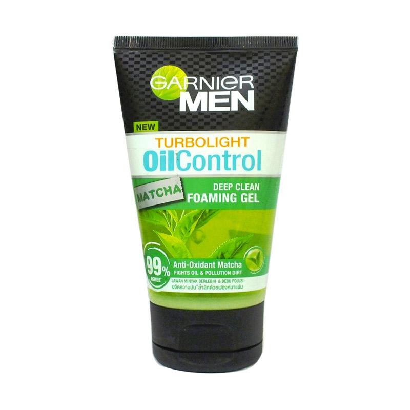 Jual Garnier Gel Man Turbolight Oil Control Matcha Facial Foam [100 mL ...