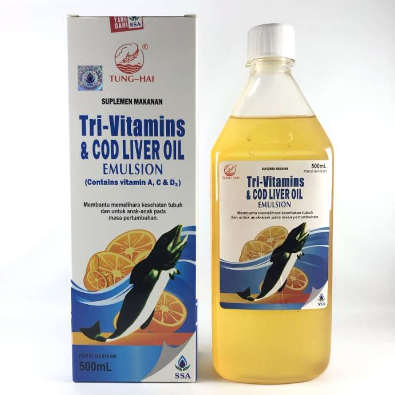 Jual Jual TUNG-HAI TRI VITAMINS COD LIVER OIL EMULSION TUNGHAI MINYAK ...