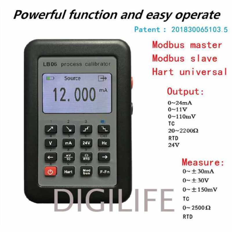 Jual Process Calibrator Lb06 Hart Modbus Signal Generator Source Function Frequency Rtd Tc Mv Ma ...