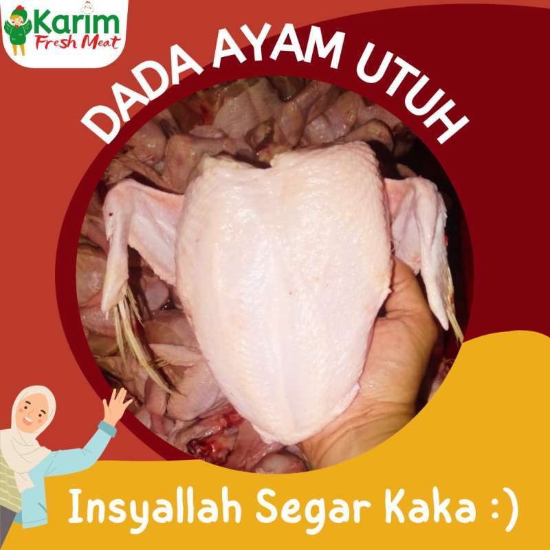 Jual Karim Fresh Meat - Dada Ayam Dengan Sayap Segar Utuh Besar Fresh ...