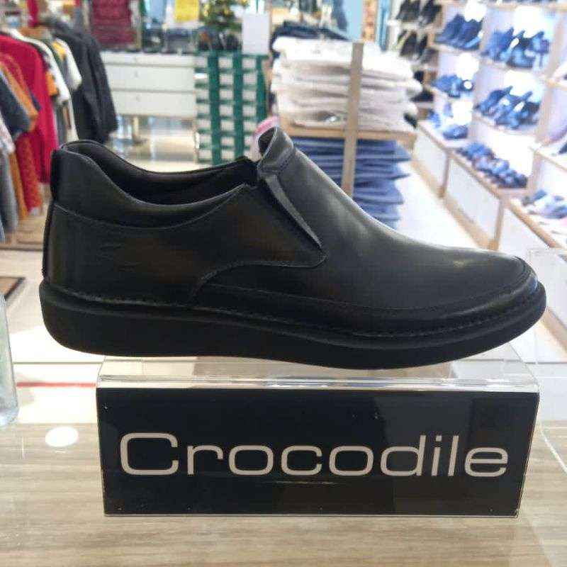 Promo Sepatu Crocodile Pria Pantofel Boot Bahan 100% Kulit Warna Hitam ...