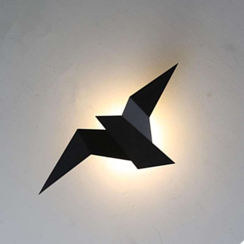 Jual Warm Light Color Led Flying Bird Wall Lamp Wall Light For Cafe ...