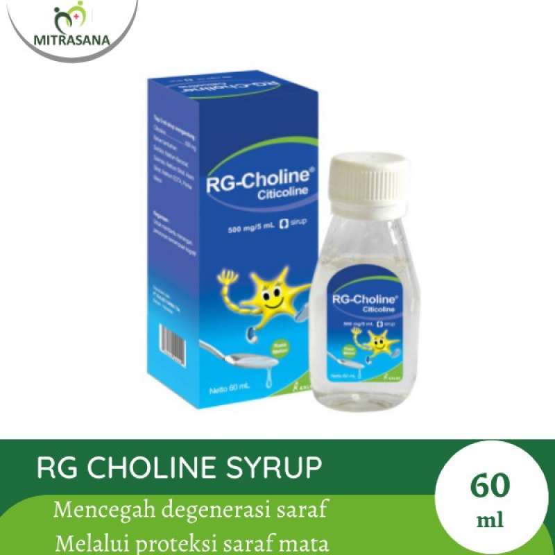 Jual RG-CHOLINE Syrup 500 MG/ 5 ML 60 ML di Seller Mitrasana Store ...