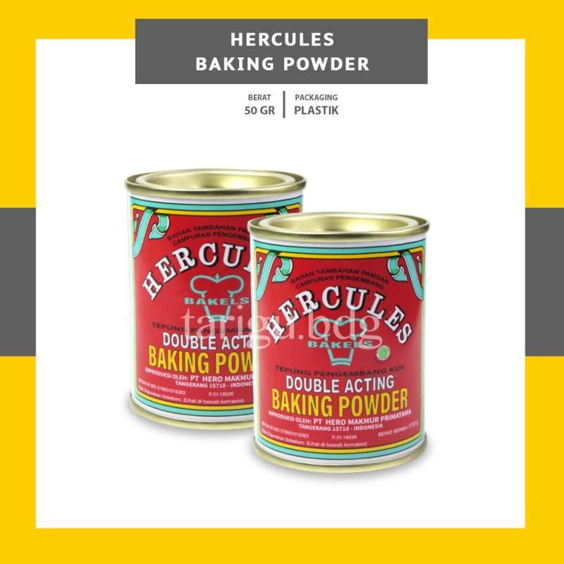 Jual BAKING POWDER HERCULES DOUBLE ACTING 110G - PENGEMBANG KUE ...