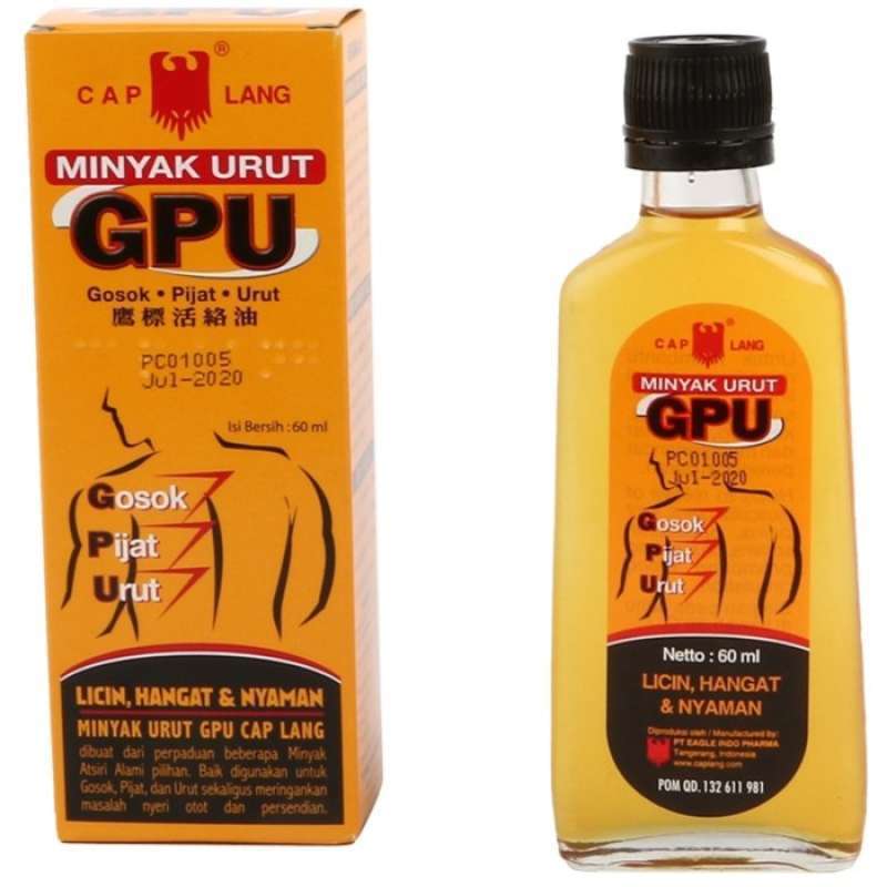Jual Minyak Gosok Pijat Urut GPU Cap Lang 60 ml di Seller Ceishya Mart ...