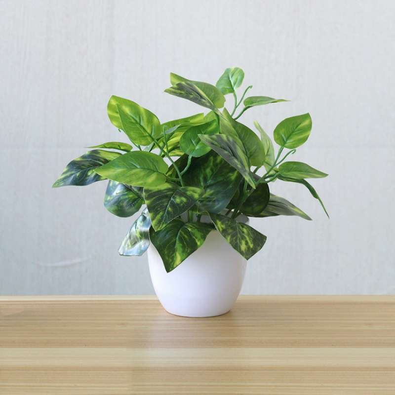 Jual Pot Bunga Plastik Tanaman Hias Artificial Daun Rambat Kering ...