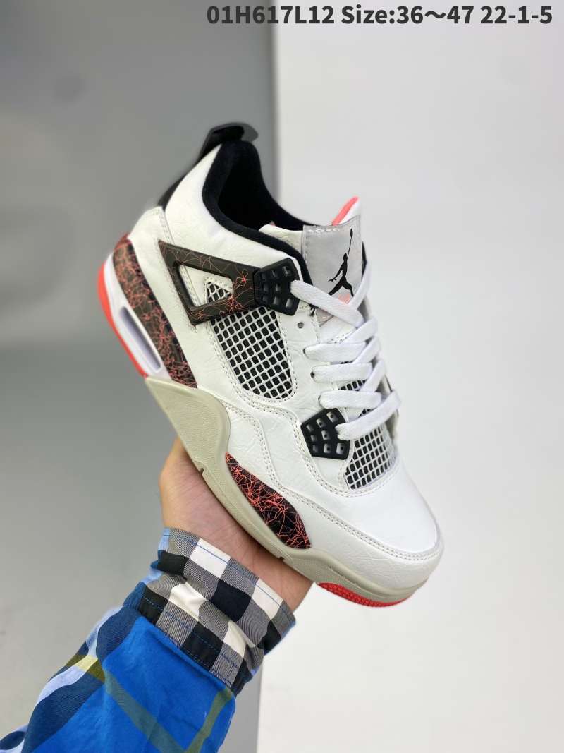 Jual Nike air jordan 4 fire red white black red flame red Michael ...