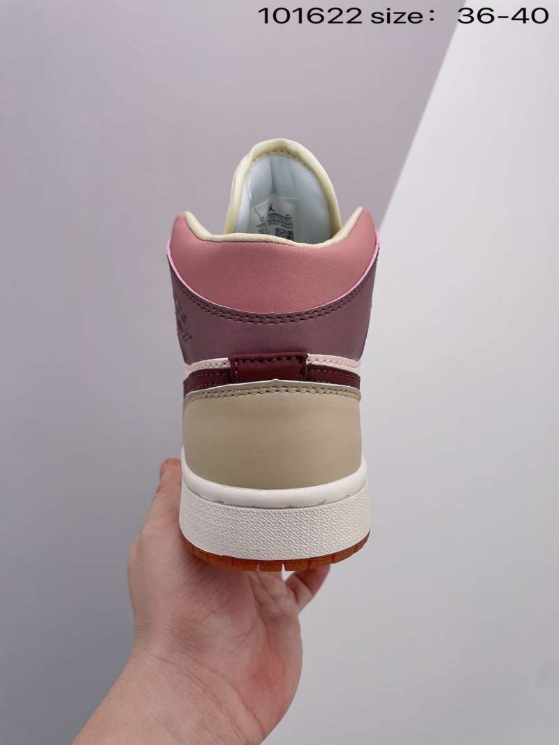Jual Nike Air Jordan 1 Mid Se Medium Top Red Bean Milk Tea Aj1 St ...