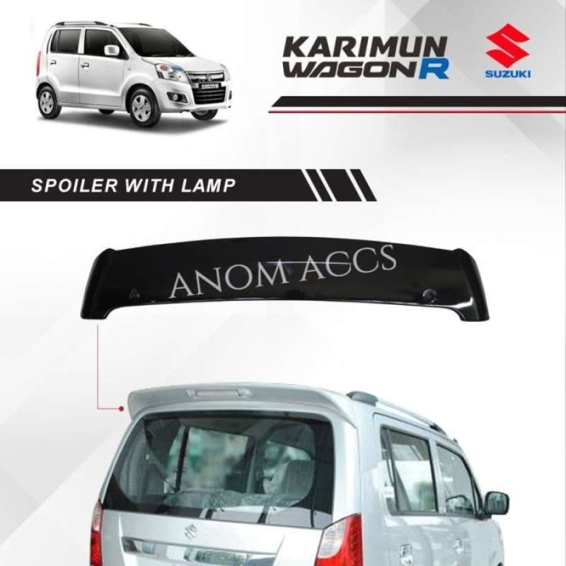 Jual RECOMMEND SPOILER KARIMUN WAGON R DENGAN LAMPU / SPOILER WAGON R ...