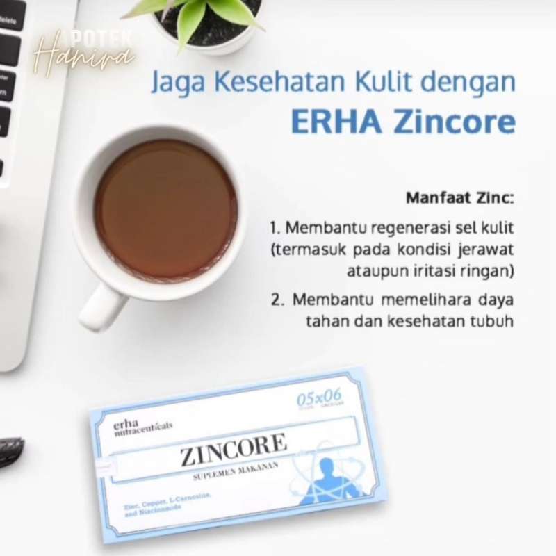 Promo Erha Zincore - Suplemen Kesehatan Tubuh & Kulit 30 Caps Diskon 8% ...