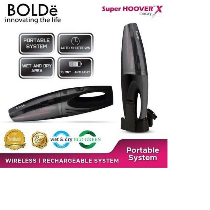 Promo Bolde Super Hoover X Mercury Wireless Vacuum Cleaner Portable ...