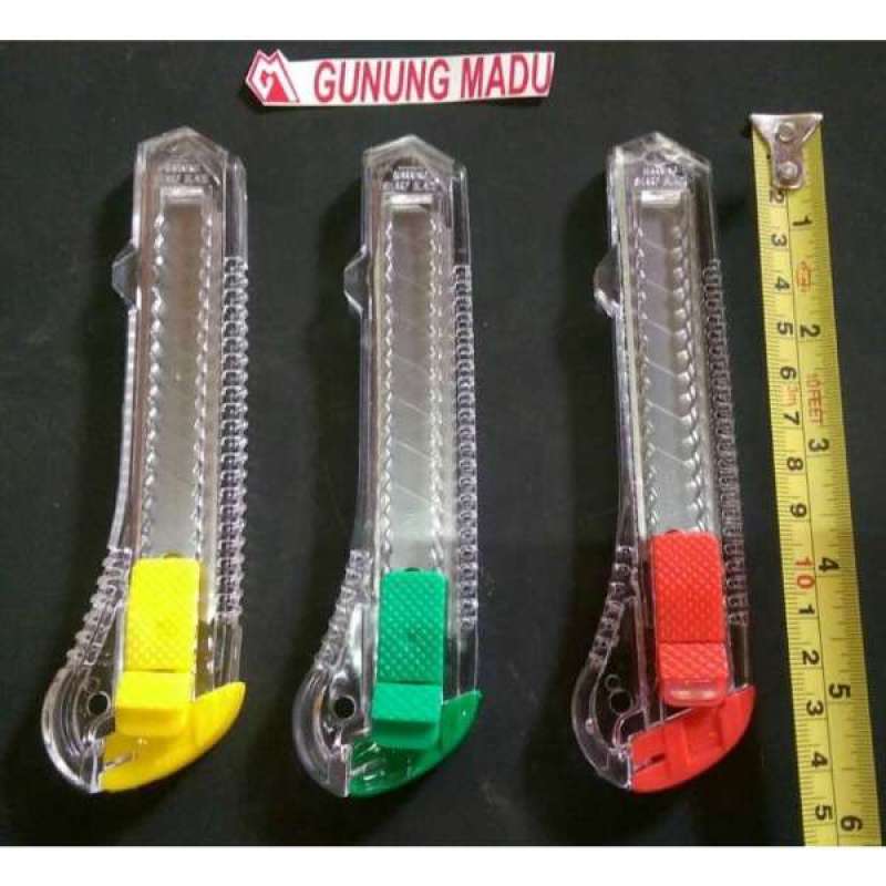 Jual PISAU CUTTER MURAH / CUTTER BLADE (WARNA SESUAI STOK) di Seller ...