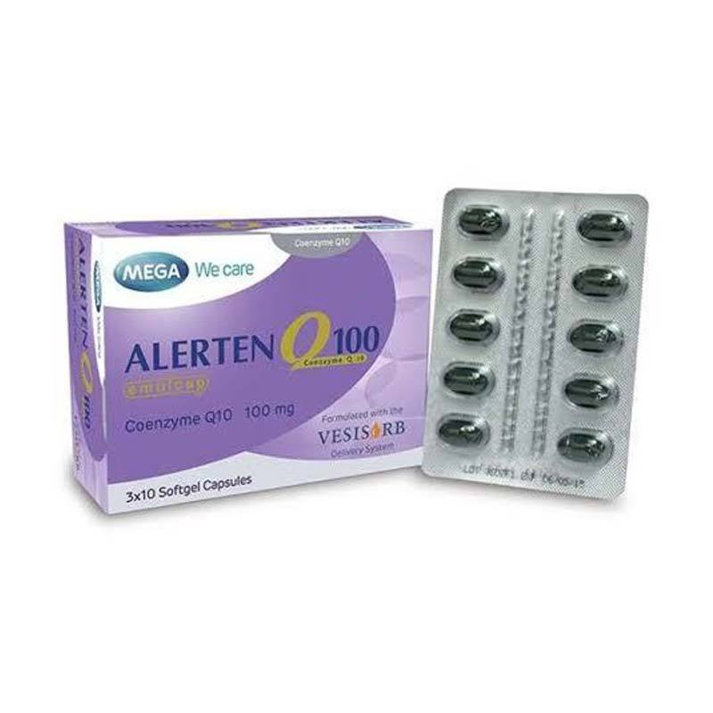 Jual Mega Lifesciences Alerten Q100mg Suplemen [30 Softgel Capsules] di ...