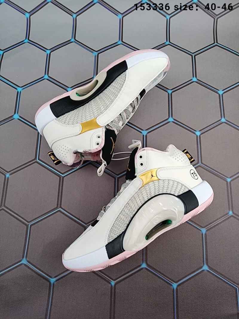 Jual Jordan 35th generation Nike Air Jordan XXXV SP TP pf leather woven fabric stitching front ...