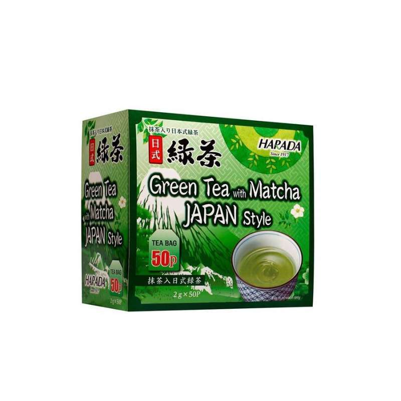Jual Teh Hijau Harada Green Tea With Matcha Japan Style 50 X 2 Gram Di ...