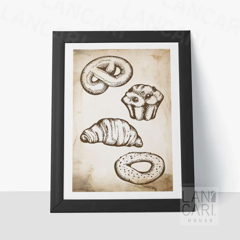 Jual Dekorasi Toko Roti Cake Minimalis Frame Vintage Retro Hiasan ...